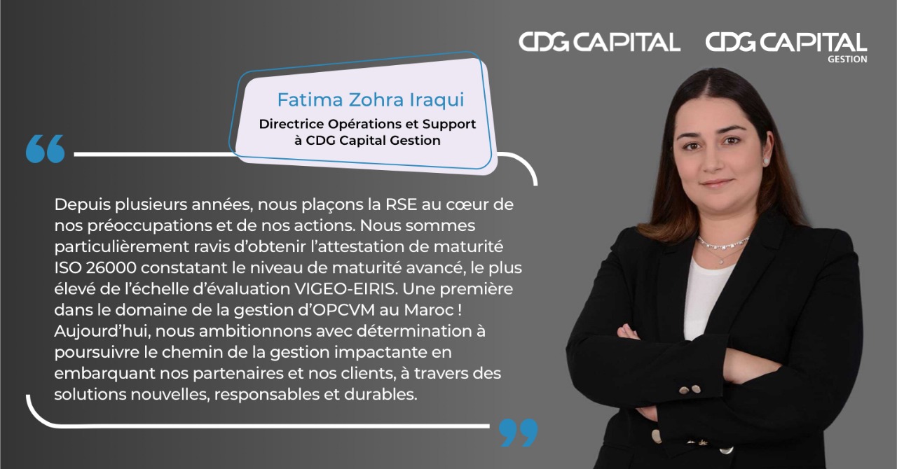 CDG Capital Gestion se hisse en tête des entreprises référentes de son ...